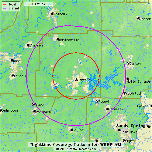 WBHF Community Radio | Coverage Area | WBHF
